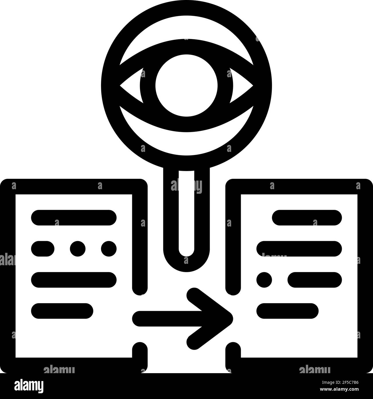 conformity of document policy line icon vector illustration Stock ...