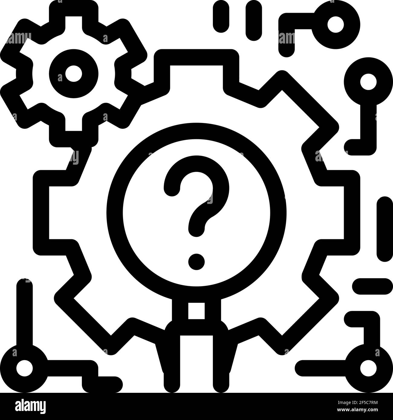 process researcher line icon vector illustration sign Stock Vector ...