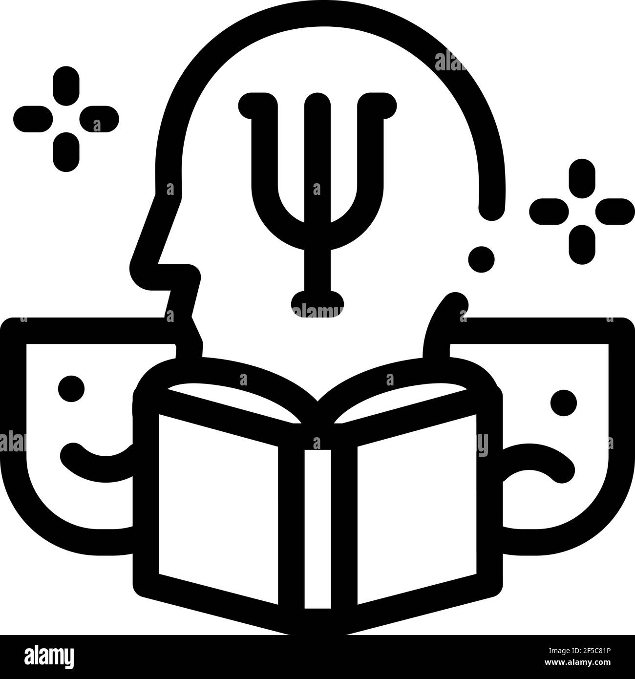 psychology researcher line icon vector illustration sign Stock Vector ...