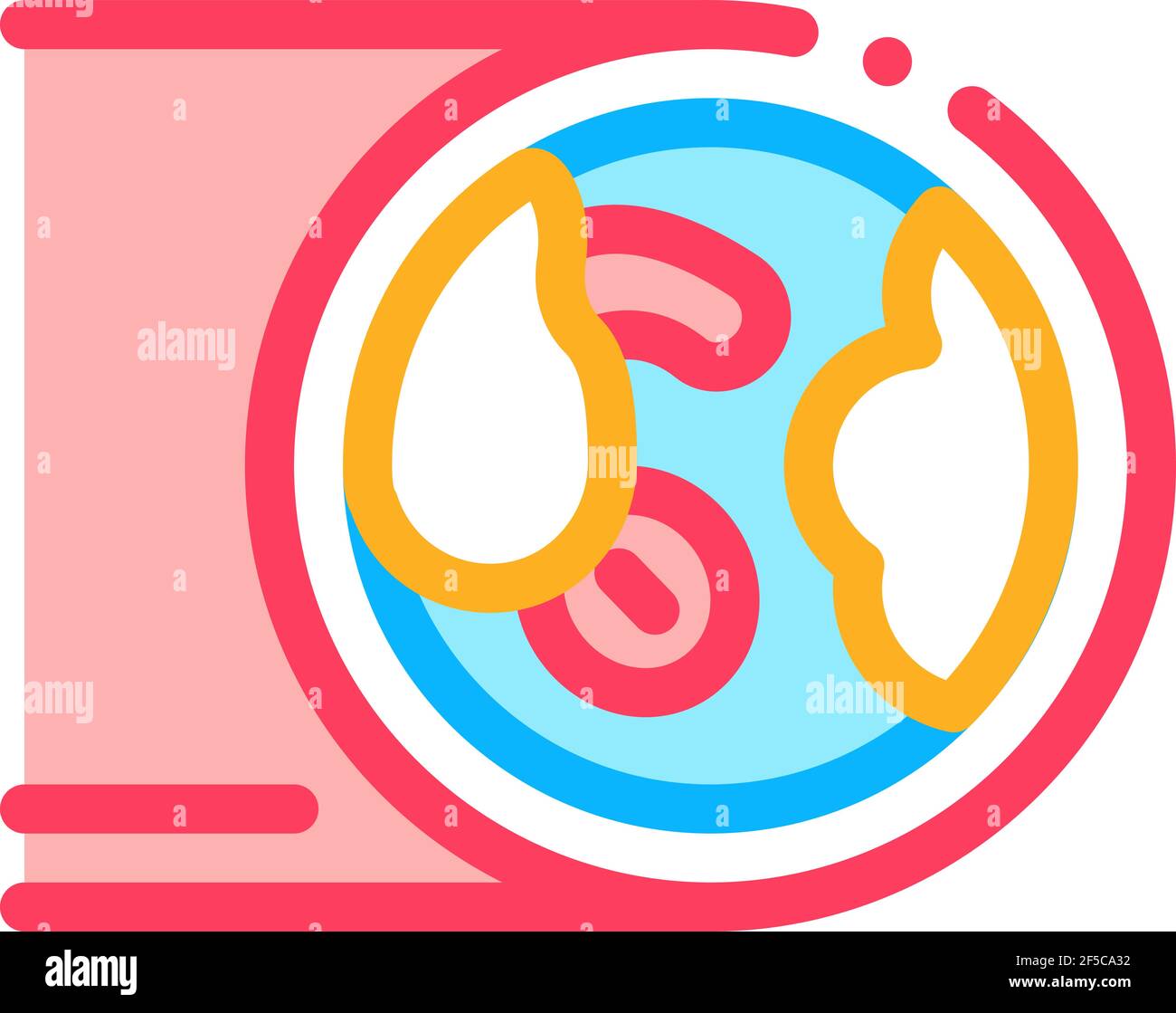 artery with atherosclerosis color icon vector illustration Stock Vector ...