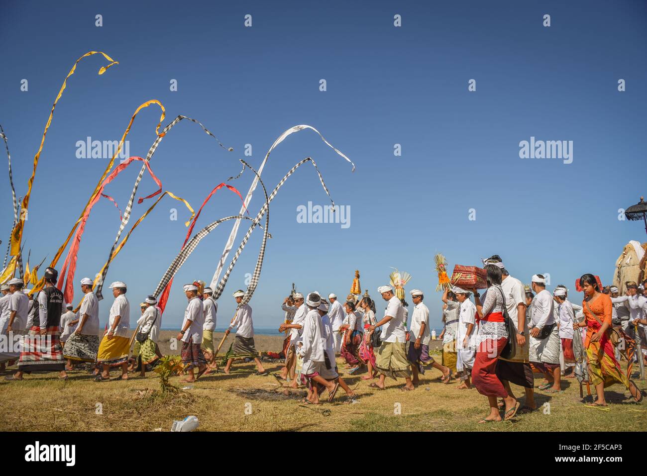 Sanur beach melasti ceremony 2015-03-18, Melasti is a Hindu Balinese ...