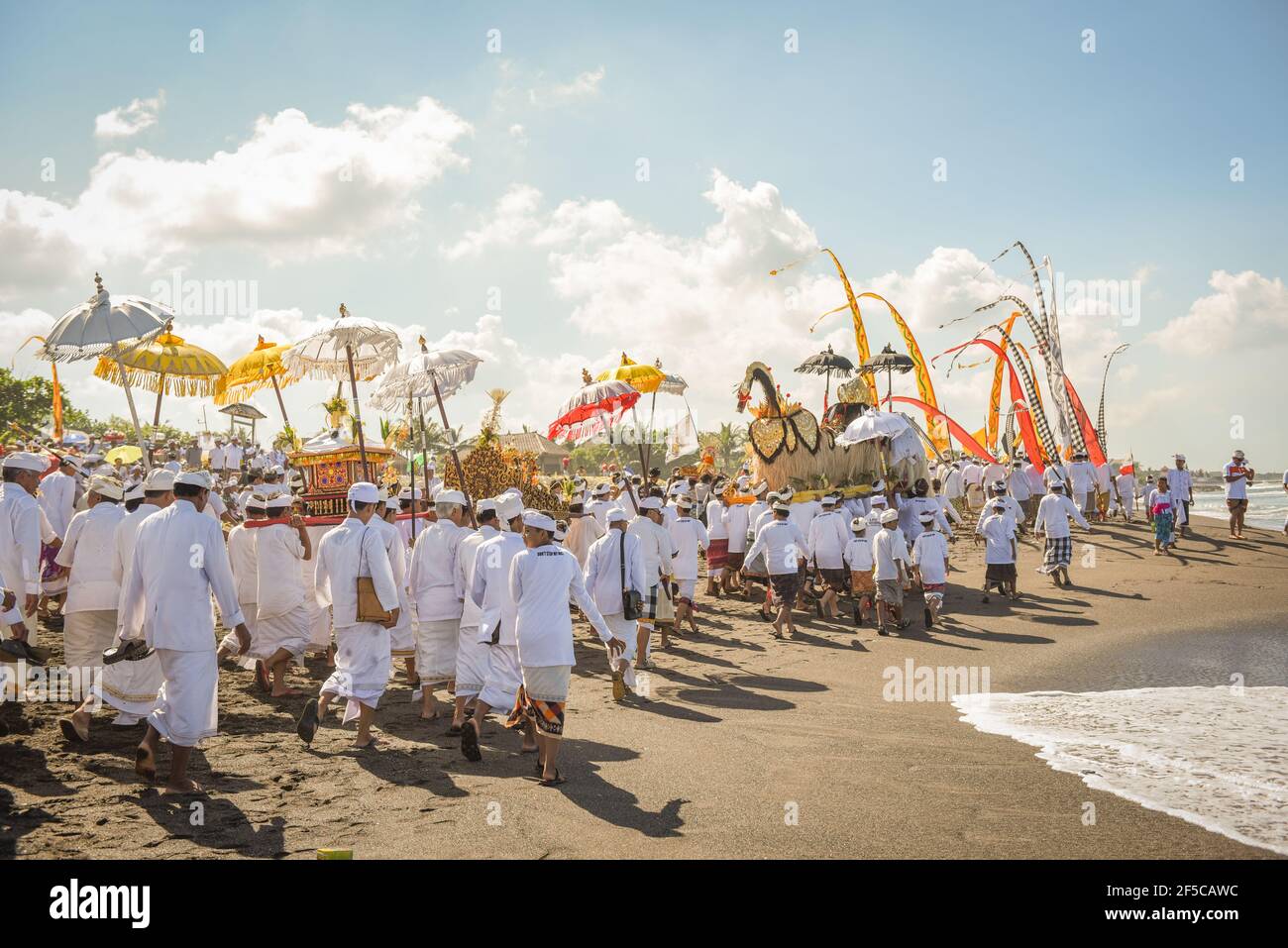 Sanur beach melasti ceremony 2015-03-18, Melasti is a Hindu Balinese ...