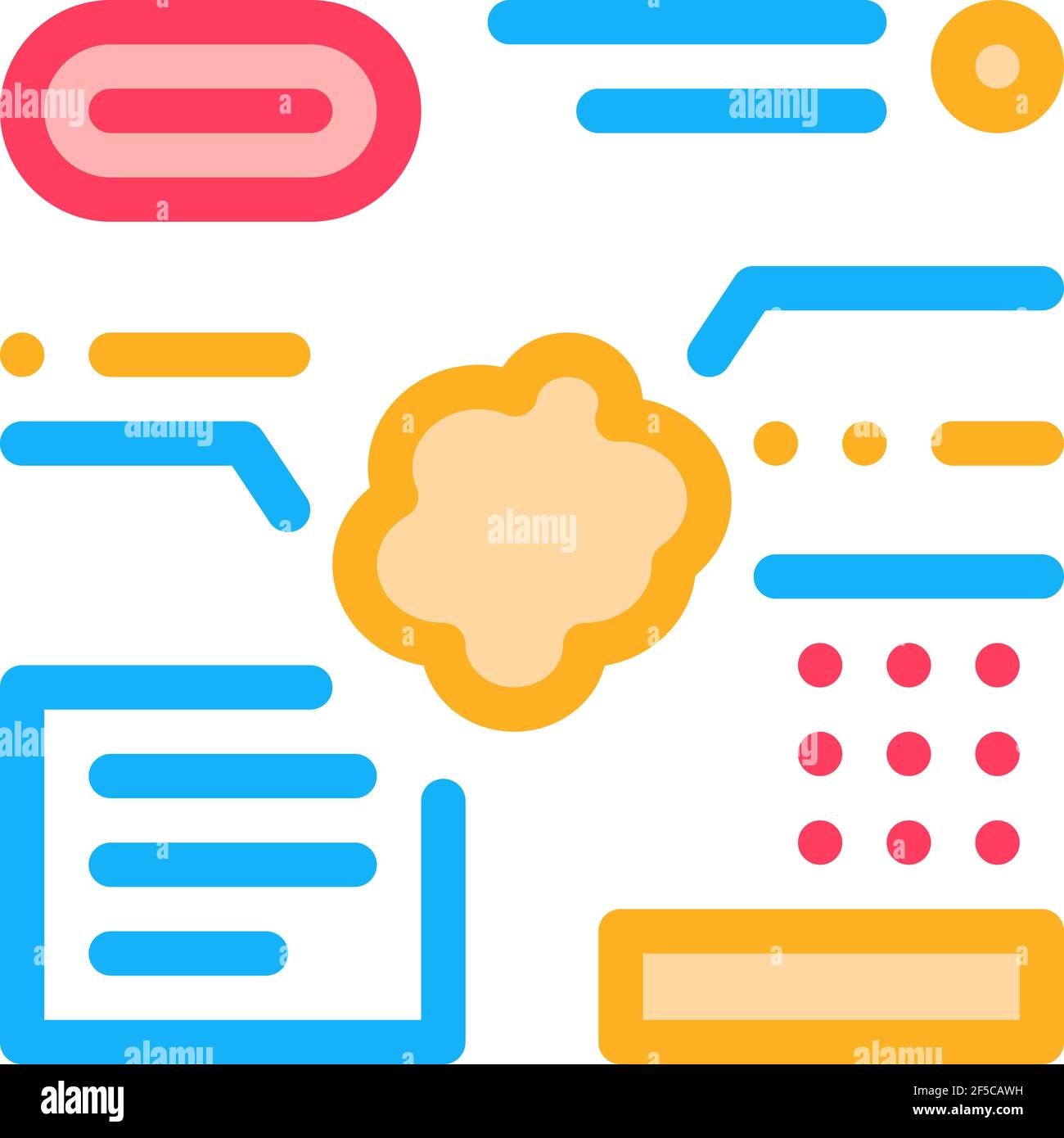 information and characteristics of atherosclerosis color icon vector ...