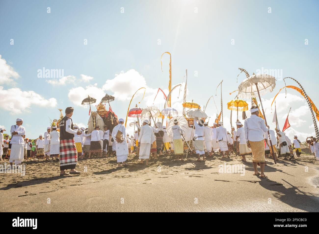 Sanur beach melasti ceremony 2015-03-18, Melasti is a Hindu Balinese ...