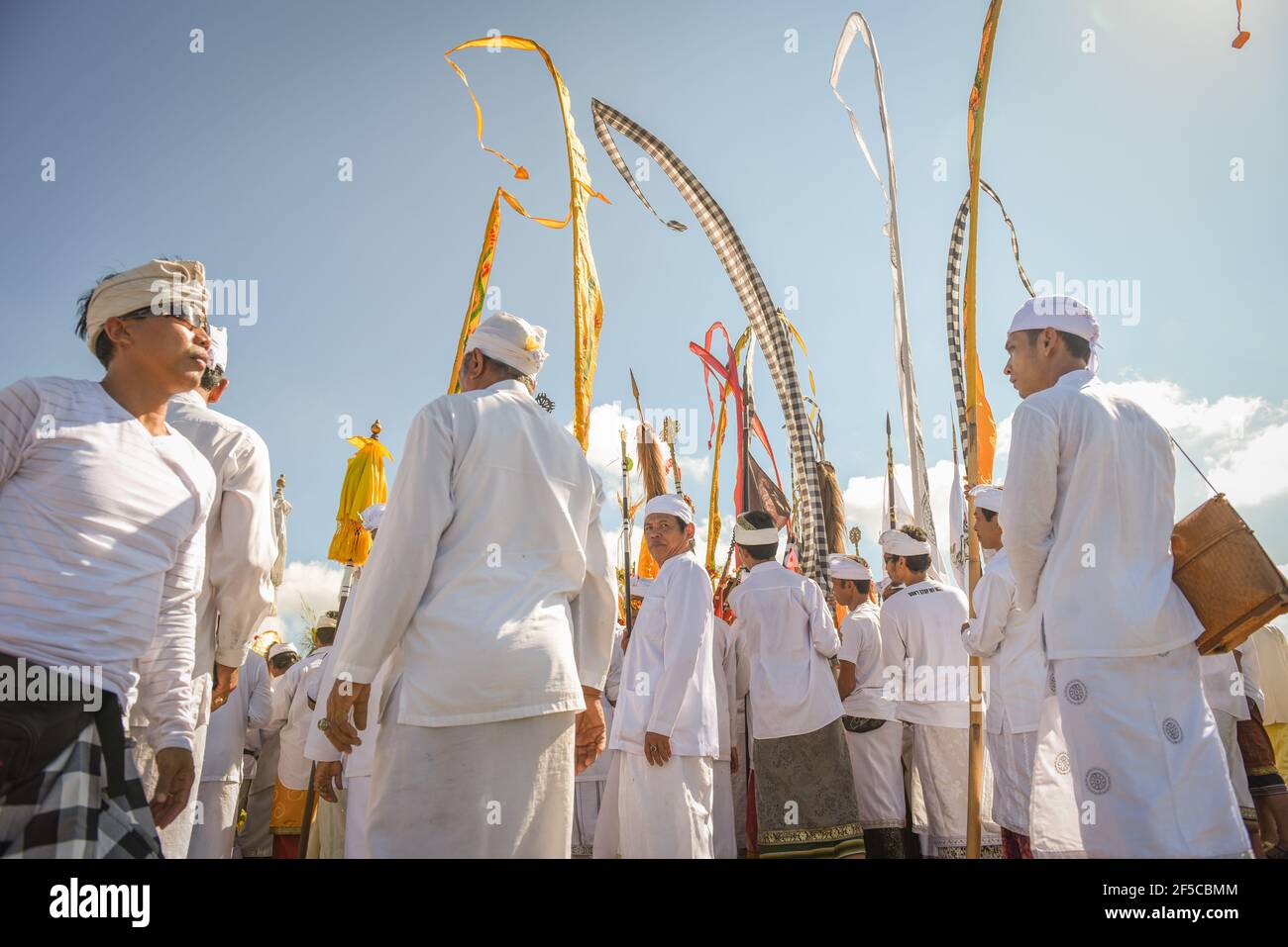 Sanur beach melasti ceremony 2015-03-18, Melasti is a Hindu Balinese ...