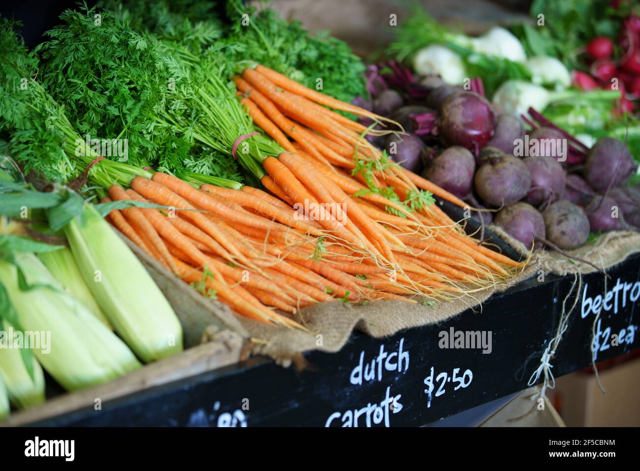 Fresh fruit and vegetables at a farmer's market in Mt Martha Victoria ...