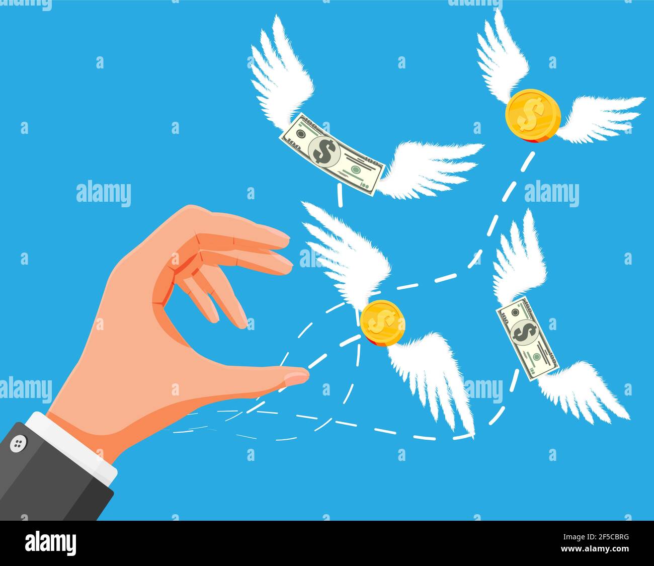 Flying away Stock Vector Images - Alamy