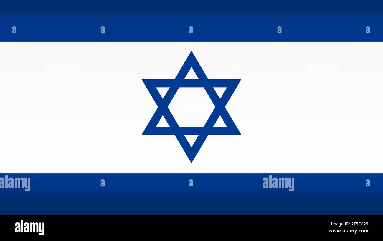 Vector flag of Israel. Color symbol isolated on white background ...