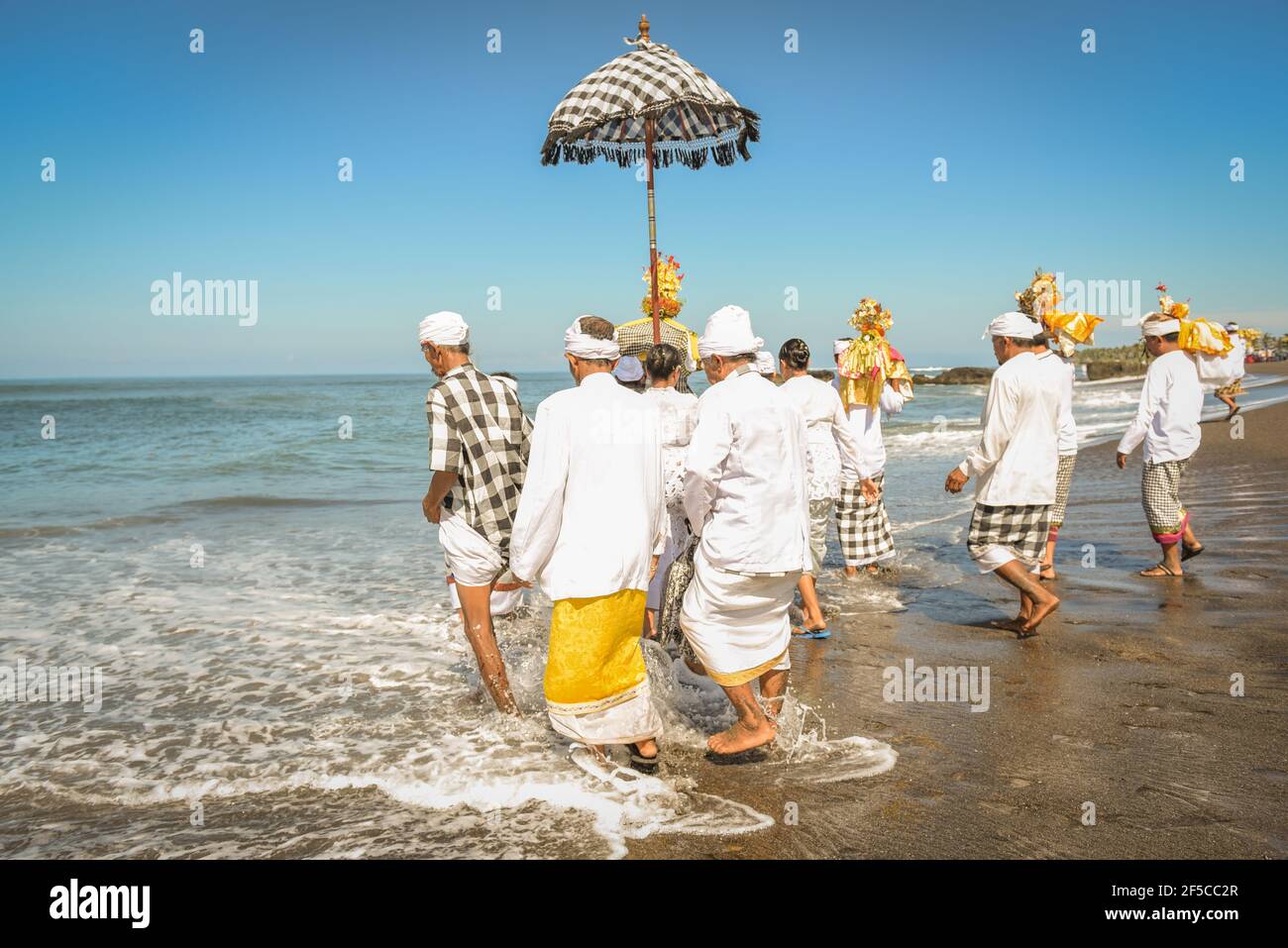 Sanur beach melasti ceremony 2015-03-18, Melasti is a Hindu Balinese ...
