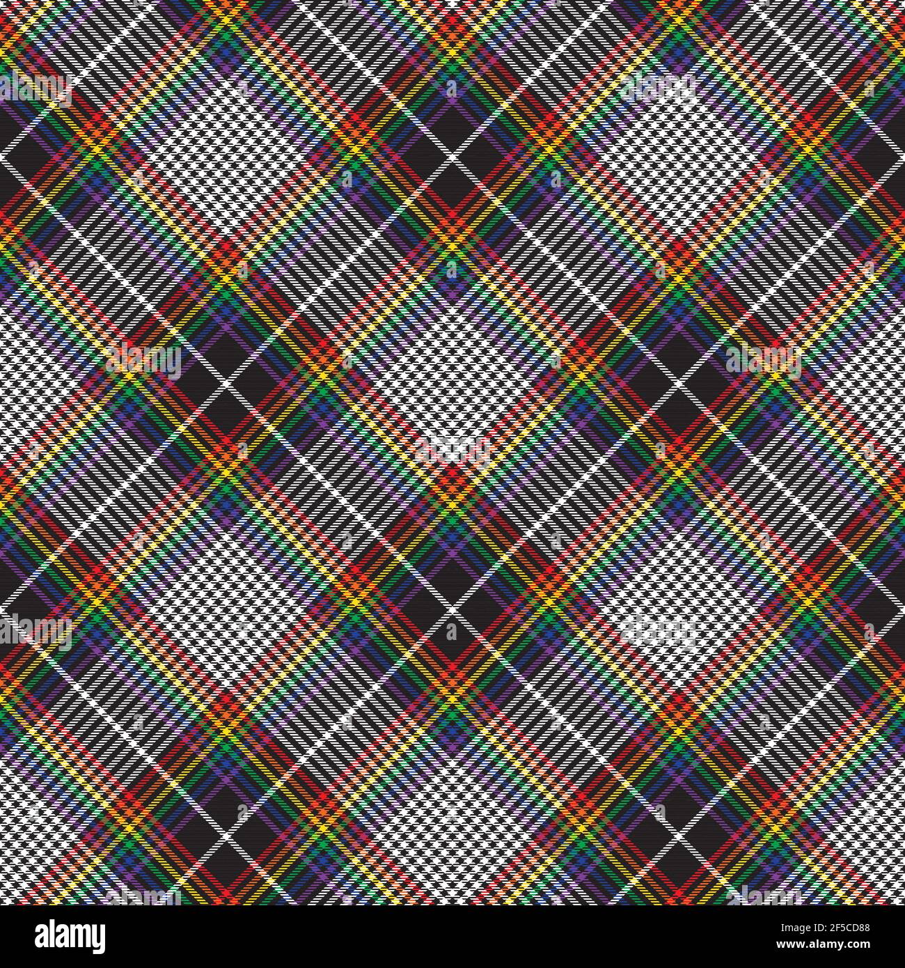 Rainbow Chevron Plaid Tartan textured Seamless pattern design suitable ...