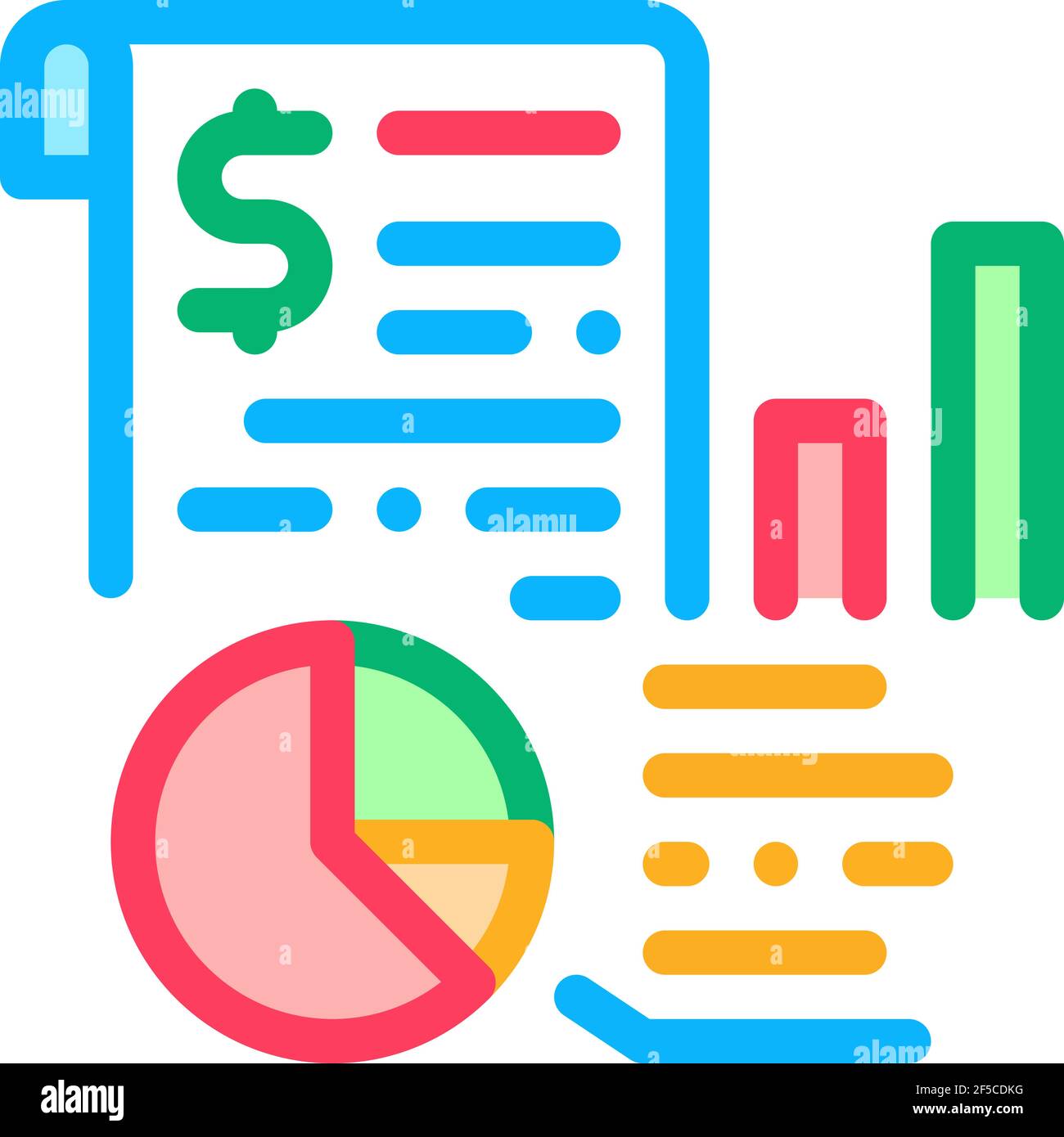financial chart of audit color icon vector illustration Stock Vector ... financial chart of audit color icon vector illustration Stock Vector ...