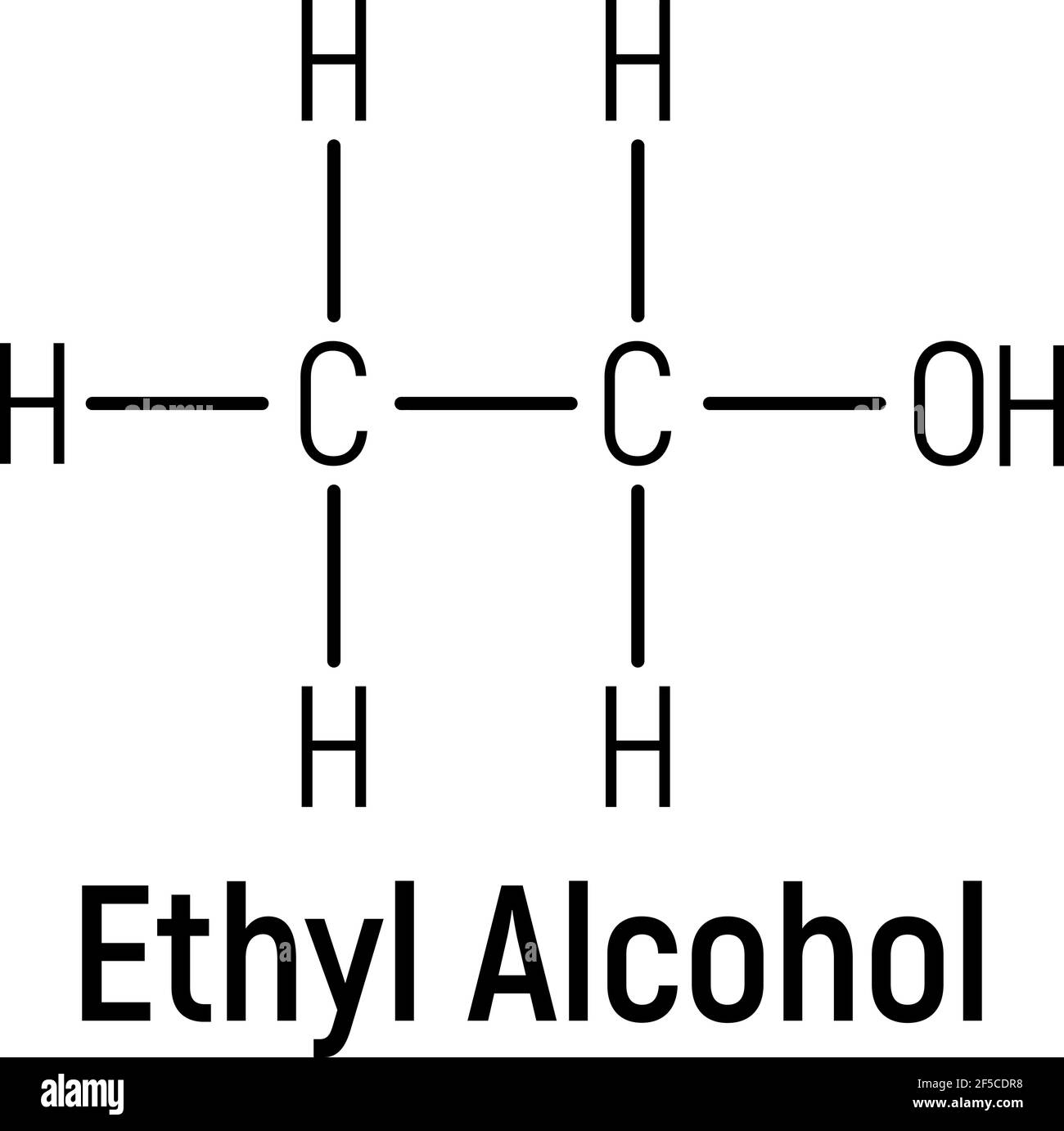 Ethanol molecular model Black and White Stock Photos & Images - Alamy