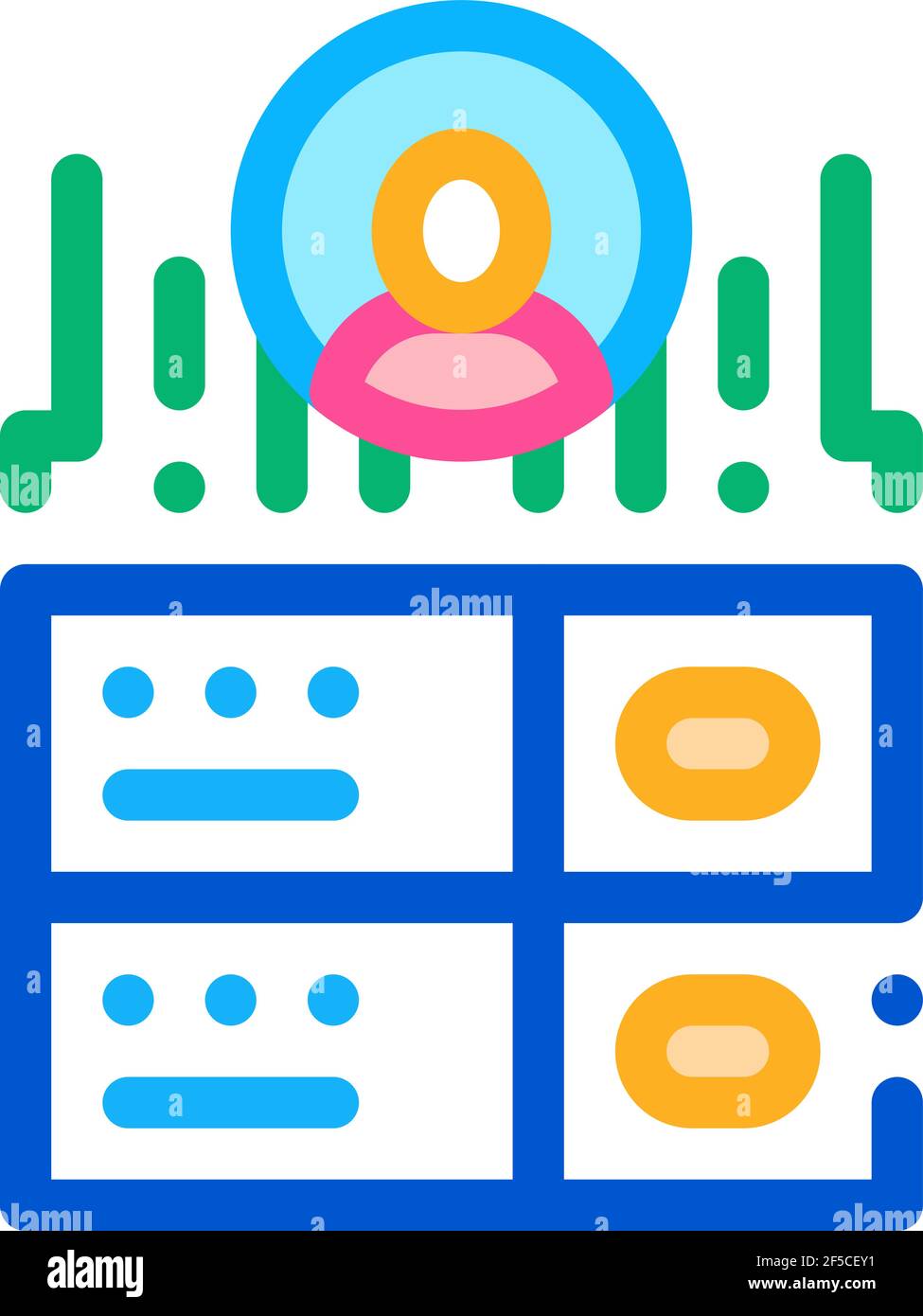 server storage identity color icon vector illustration Stock Vector ...