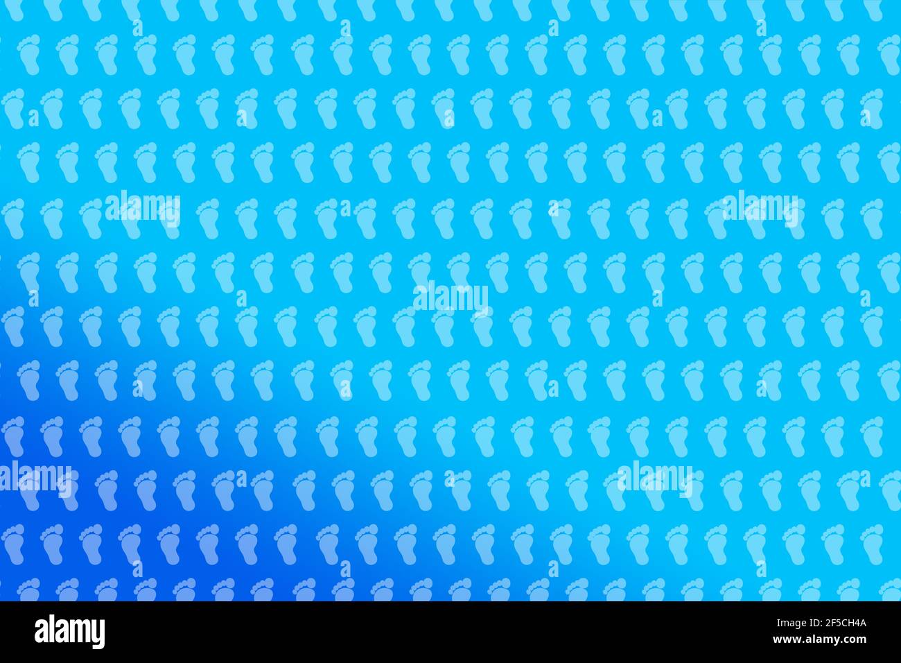 Background foot feet footprint barefoot sole symbol blue white pattern ...