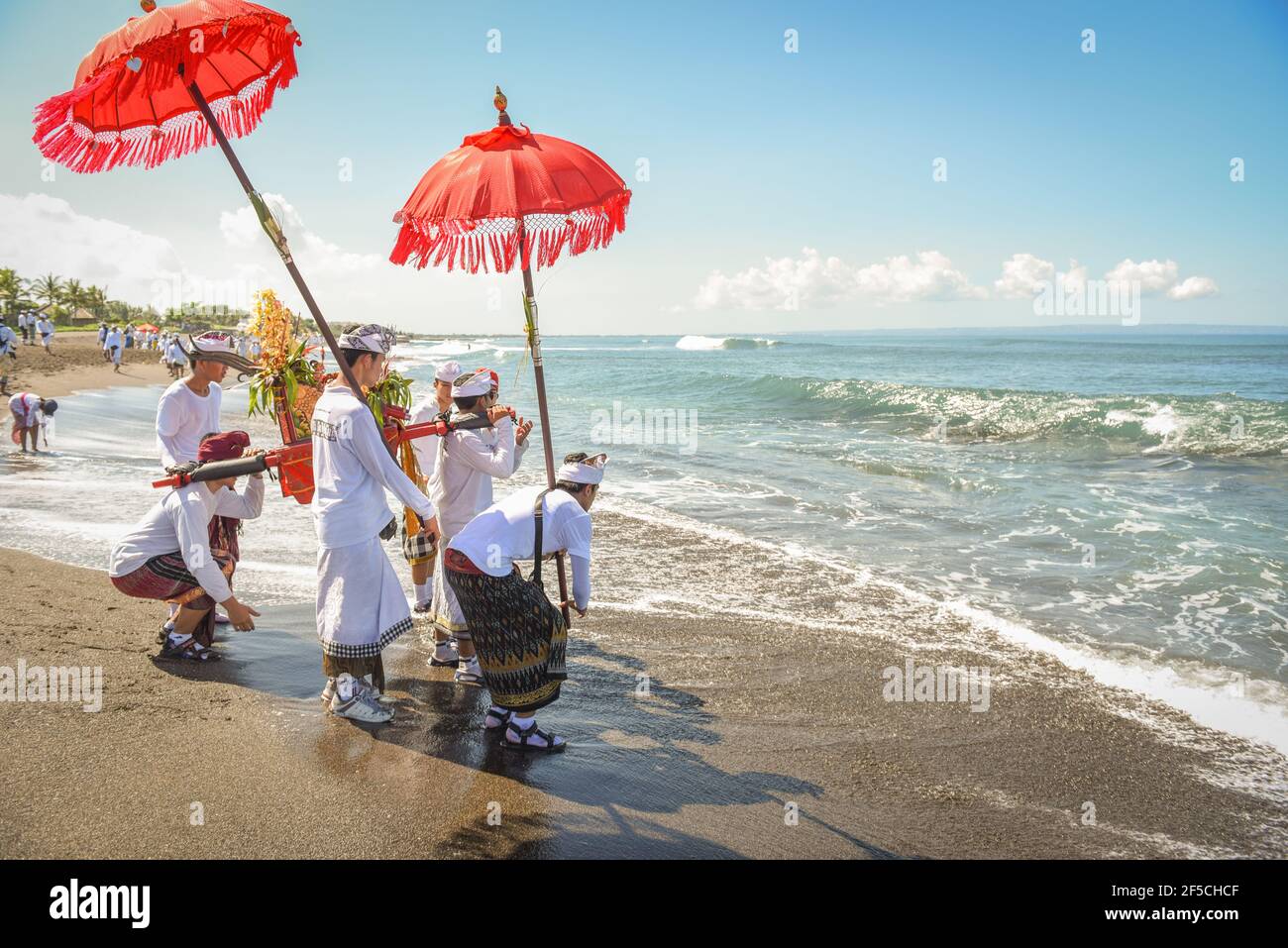 Sanur beach melasti ceremony 2015-03-18, Melasti is a Hindu Balinese ...