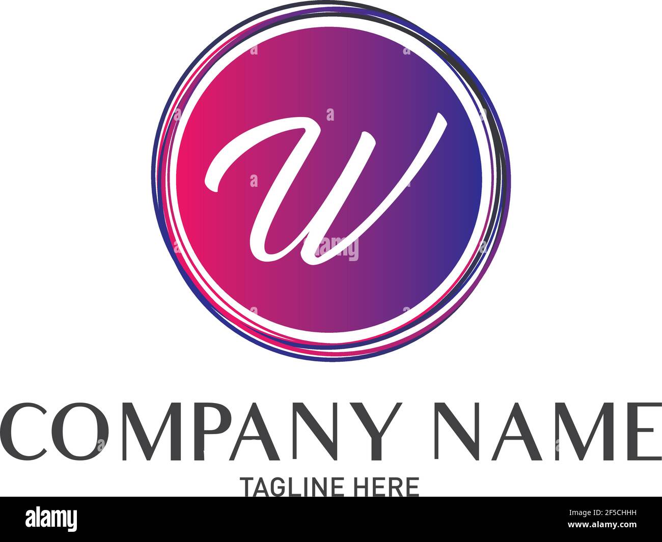 W logo hi-res stock photography and images - Alamy