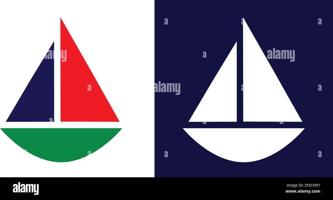 Geometric Sail Boat Logo Icon Design Simple Stock Vector Image & Art ...