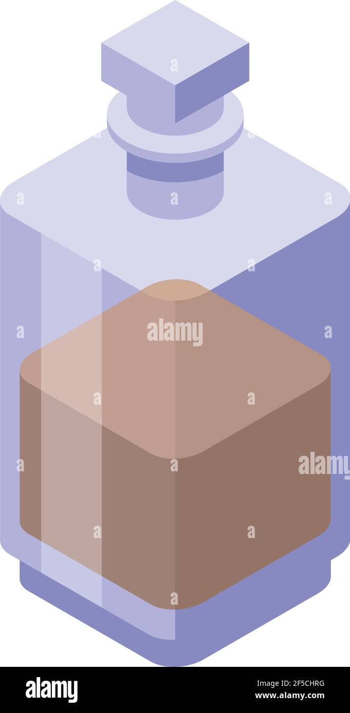 Bourbon icon. Isometric of bourbon vector icon for web design isolated ...