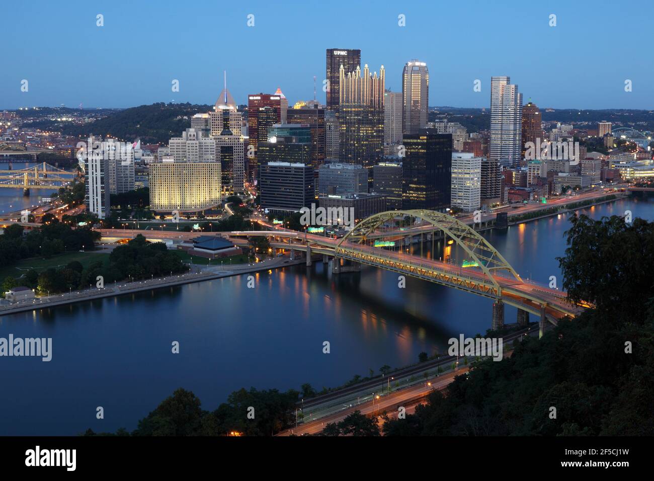 geography / travel, USA, Pennsylvania, Pittsburgh, Grandview mit Blick ...