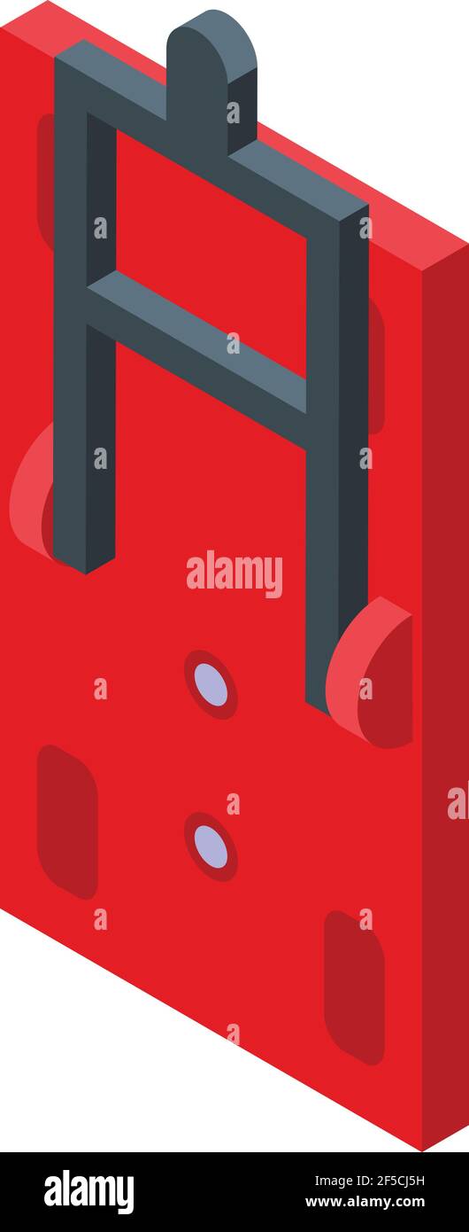 Circuit breaker switch icon. Isometric of circuit breaker switch vector ...