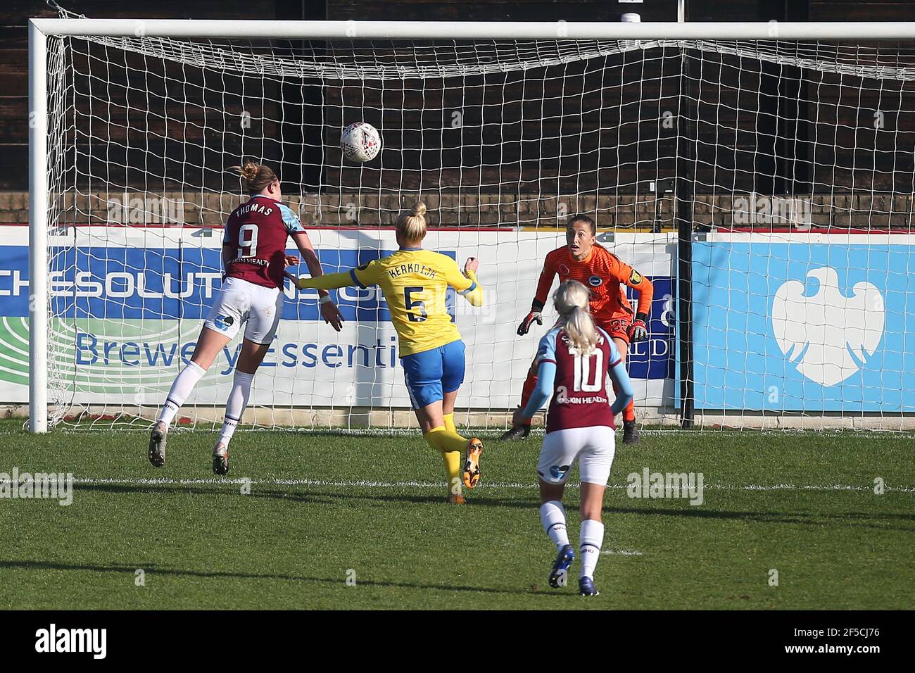Martha Thomas of West Ham goes close during West Ham United Women vs ...