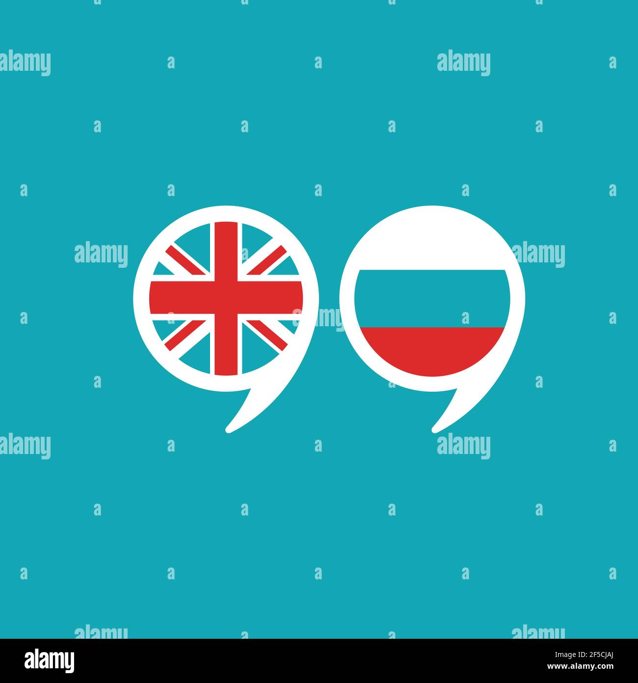 We speak english here window Stock Vector Images - Alamy