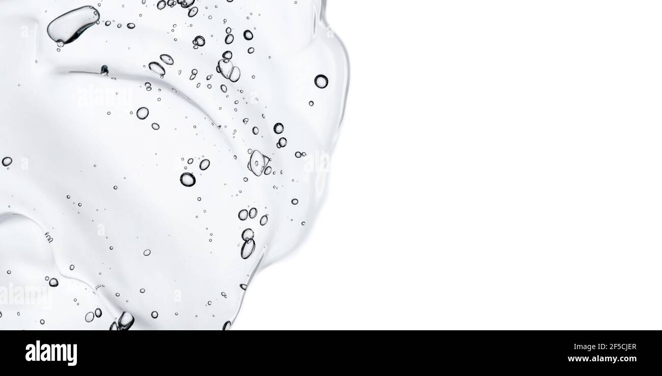 Transparent gel isolated on a white background Stock Photo - Alamy
