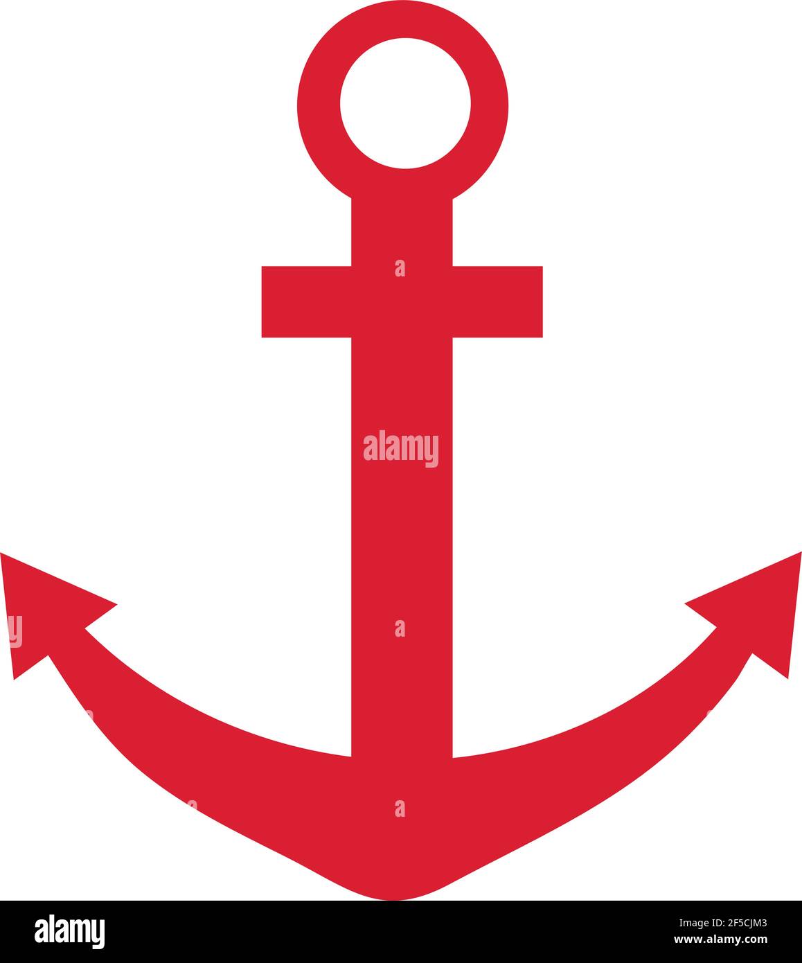 Red boat anchor Stock Vector Images - Alamy