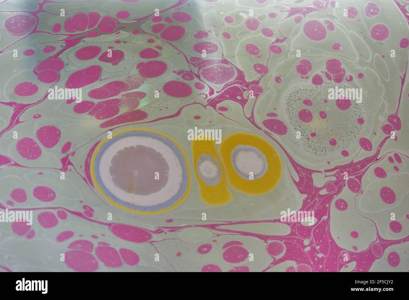 Very old Turkish marbling art named Ebru Stock Photo - Alamy