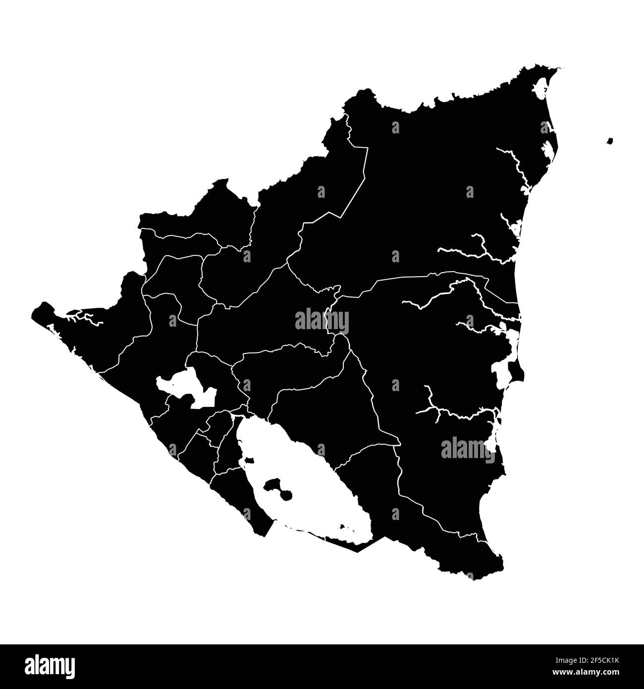 Nicaragua Map Clipart