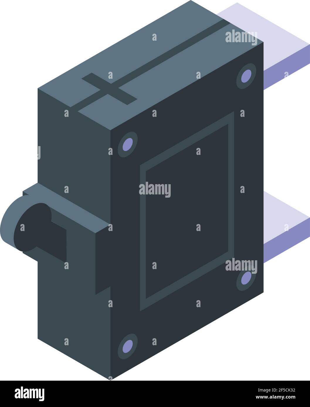 Protection breaker icon. Isometric of protection breaker vector icon ...