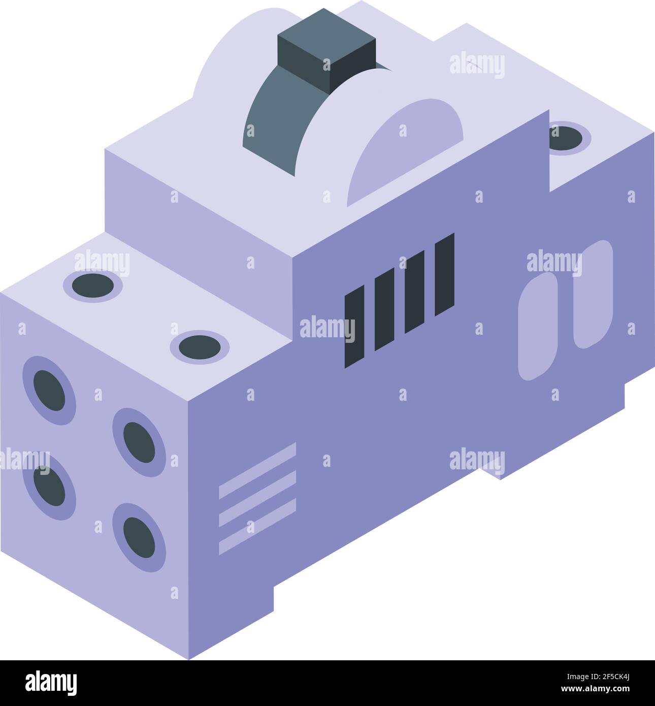 Breaker panel icon. Isometric of breaker panel vector icon for web ...