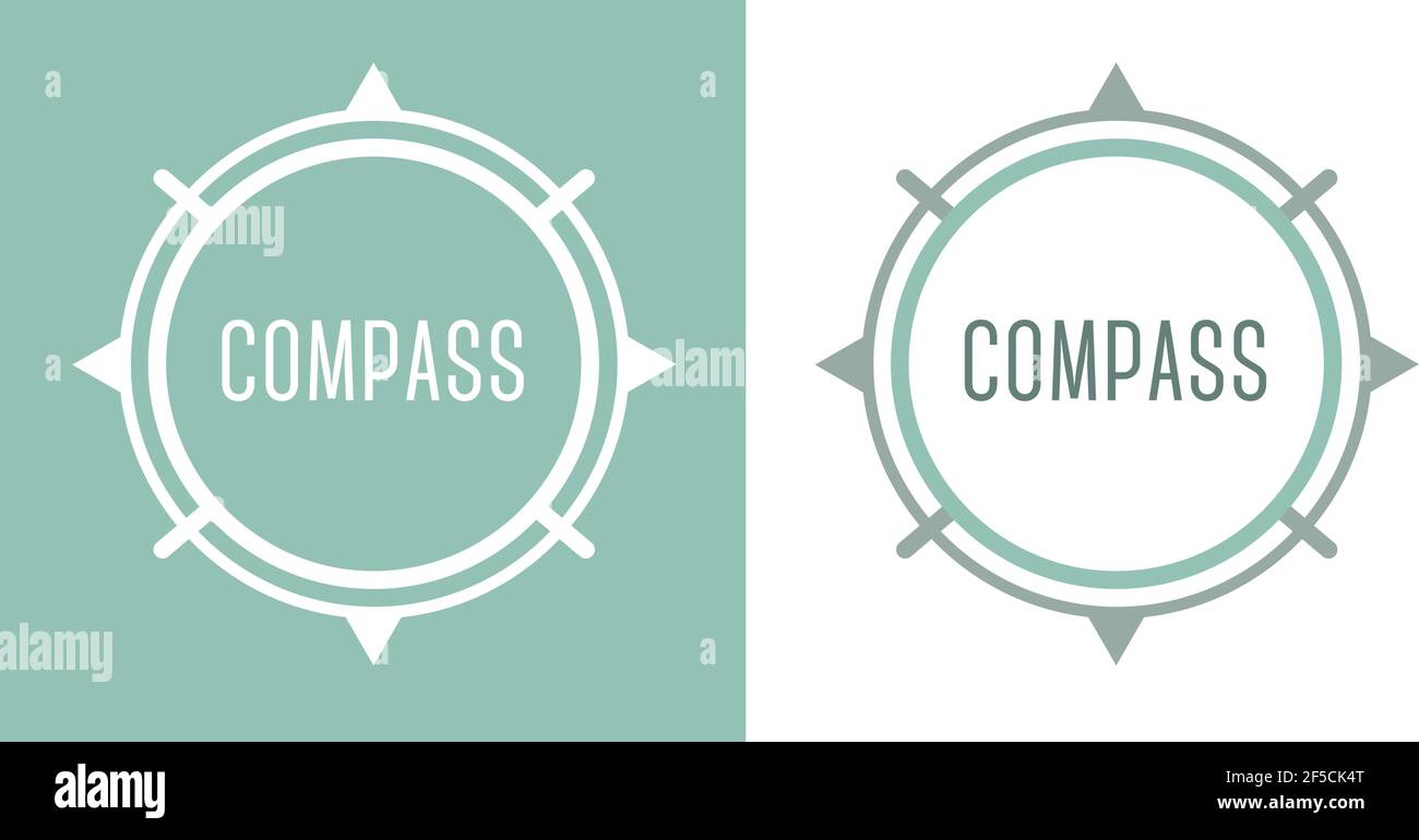 Compass Icon Logo Design Vector Illustration Template Logo Stock Vector ...