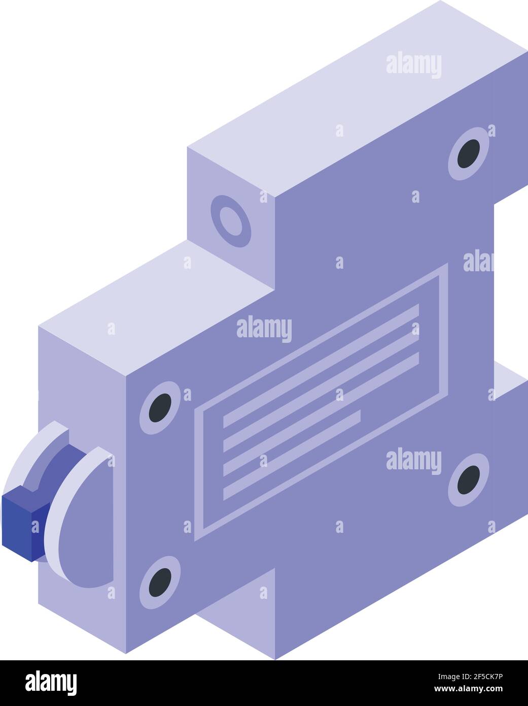 Breaker box icon. Isometric of breaker box vector icon for web design ...