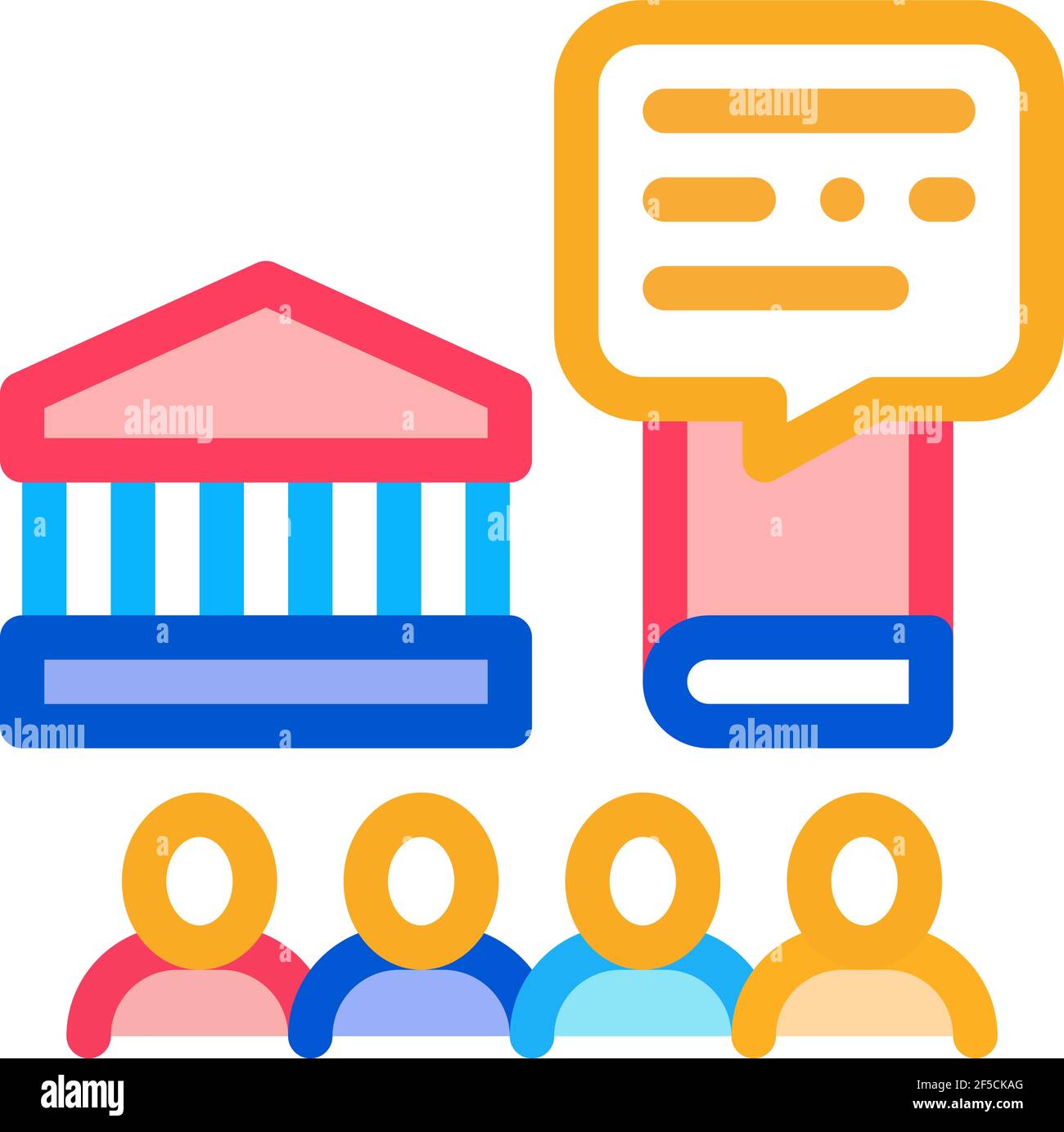 control policy color icon vector illustration sign Stock Vector Image ...