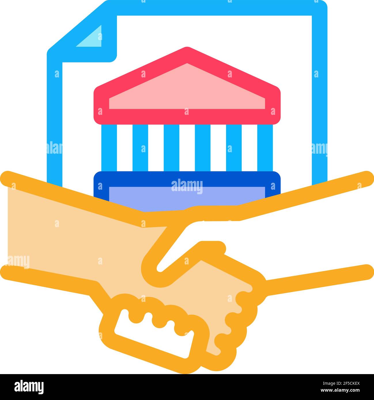 procedure policy color icon vector illustration sign Stock Vector Image ...