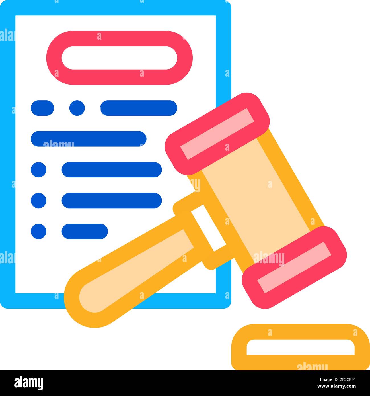 Law policy color icon Stock Vector Images - Alamy