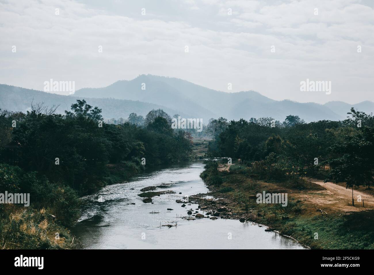 Rulan landscapes of northern Thailand, field house Stock Photo - Alamy