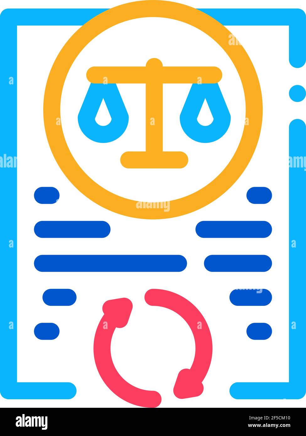 legal regulation policy color icon vector illustration Stock Vector ...