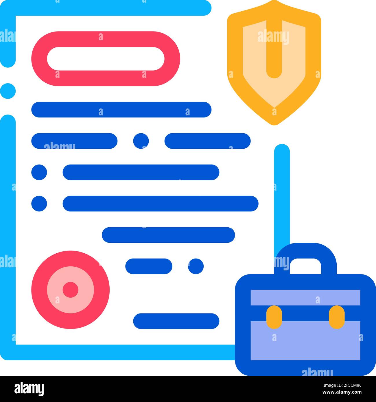 Map or route compliance color icon vector strategy hi-res stock ...