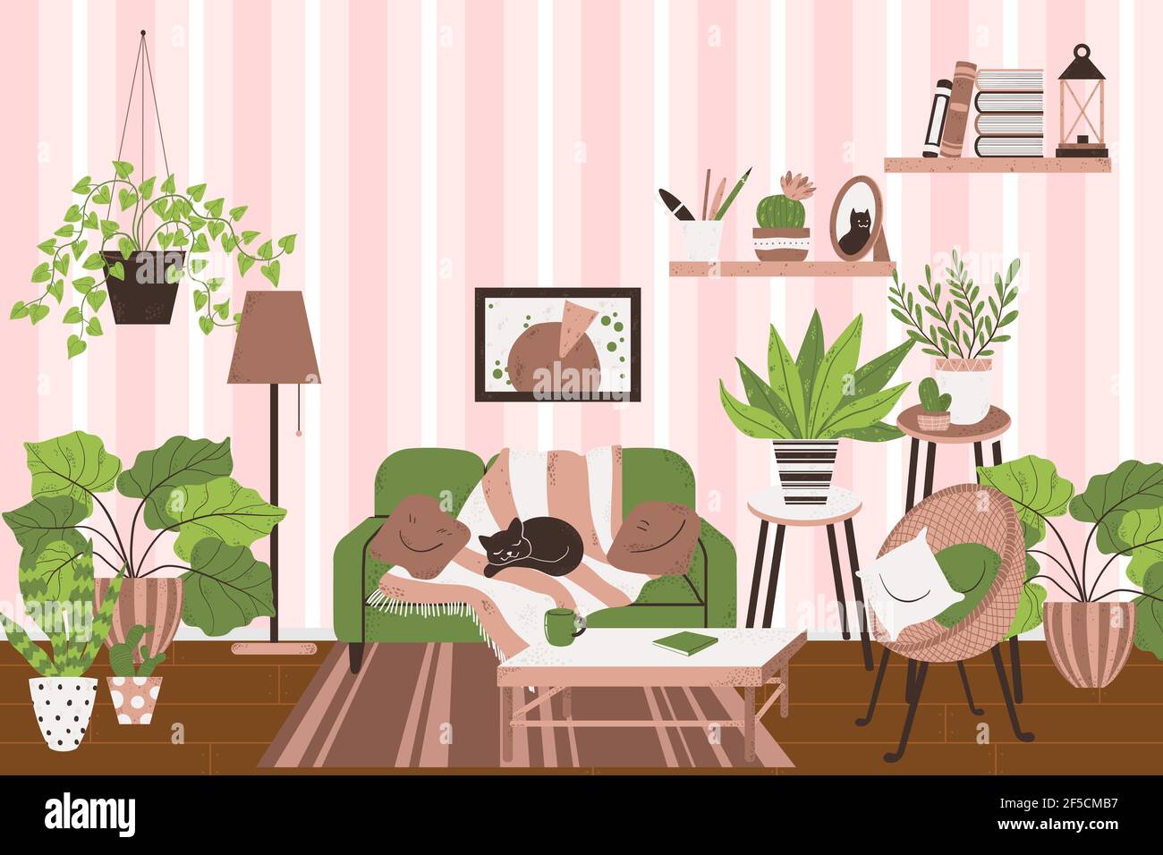 Cozy aesthetic Stock Vector Images - Alamy