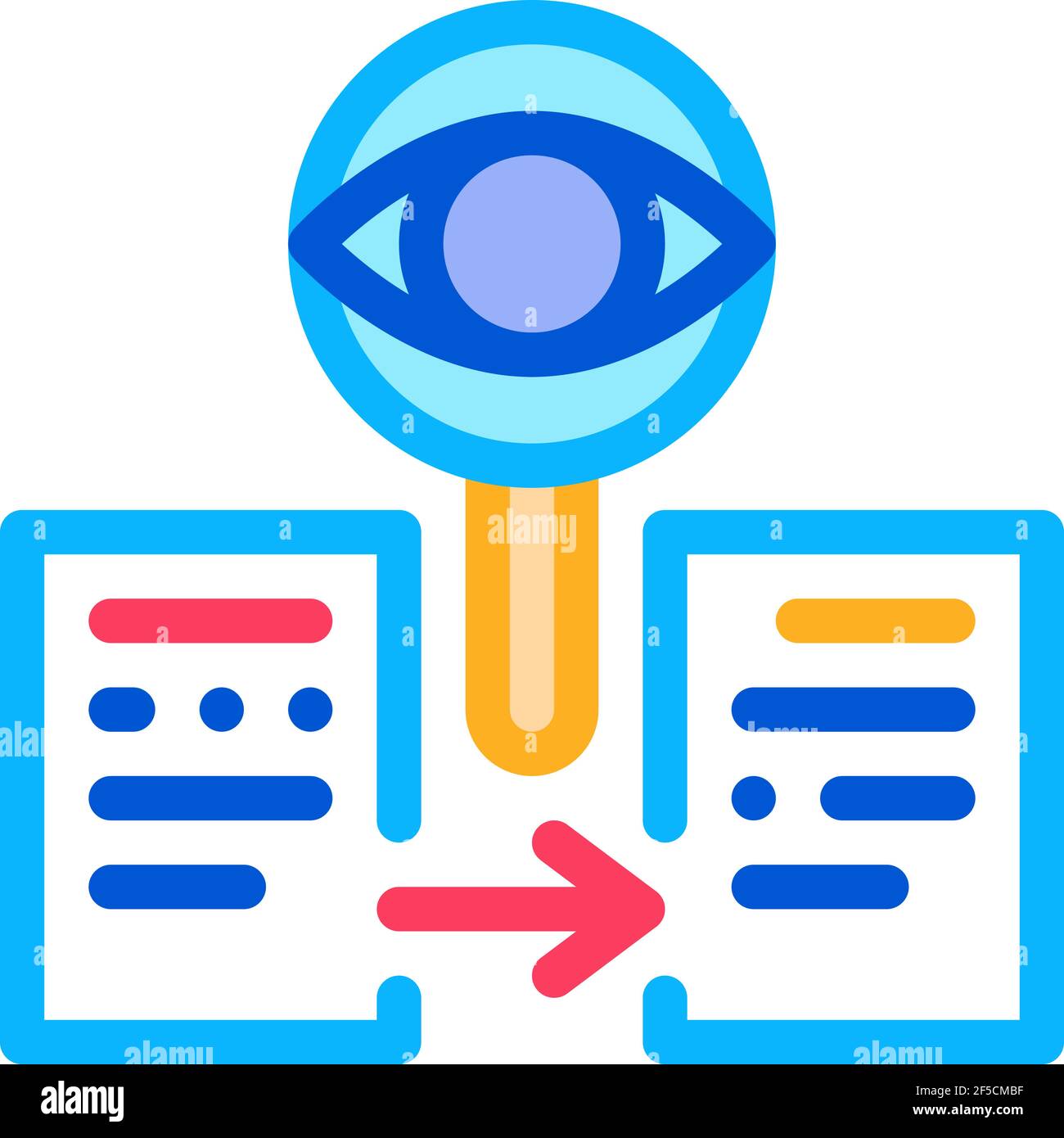 conformity of document policy color icon vector illustration Stock ...