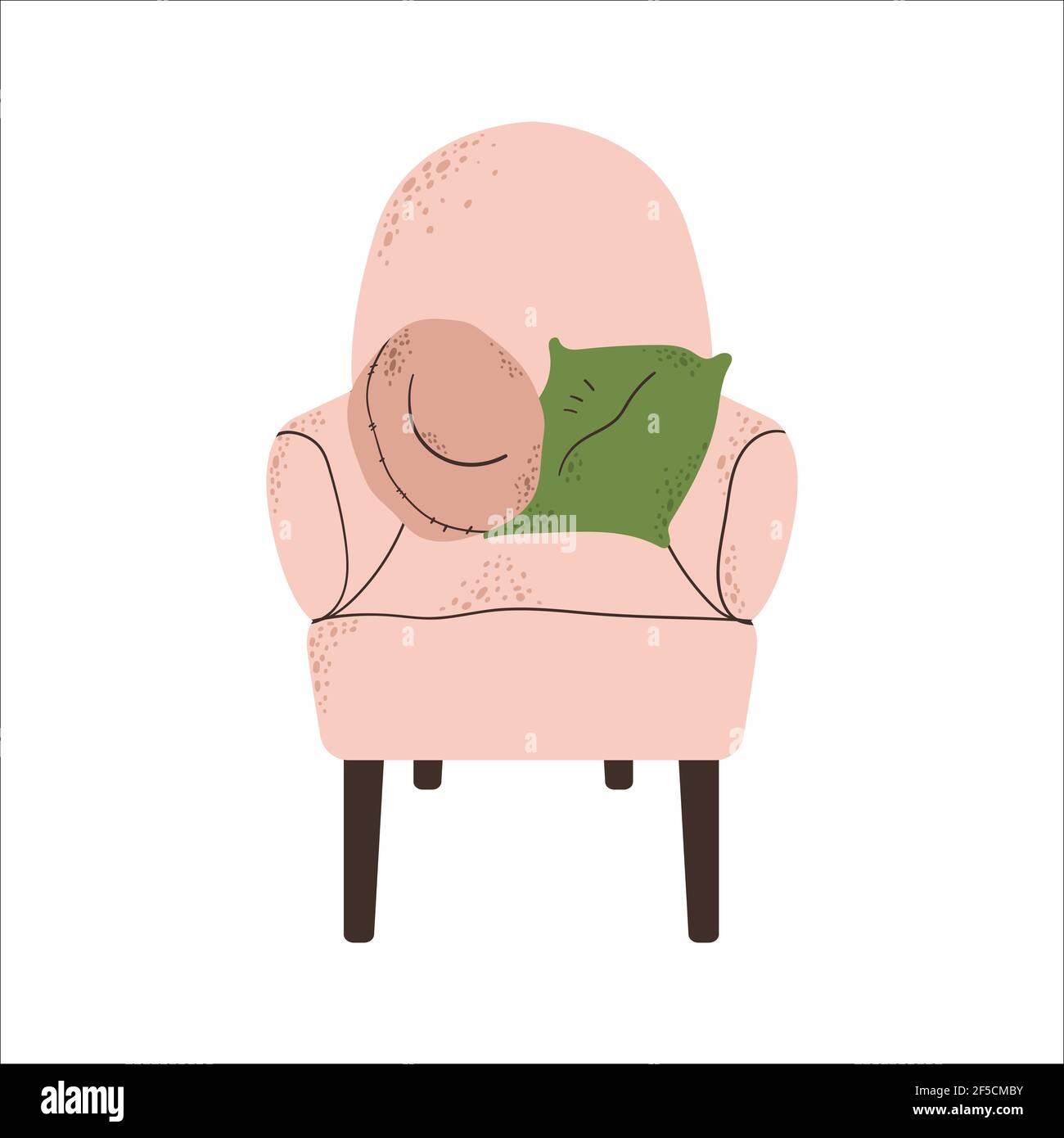 Living room pillows on Stock Vector Images - Alamy