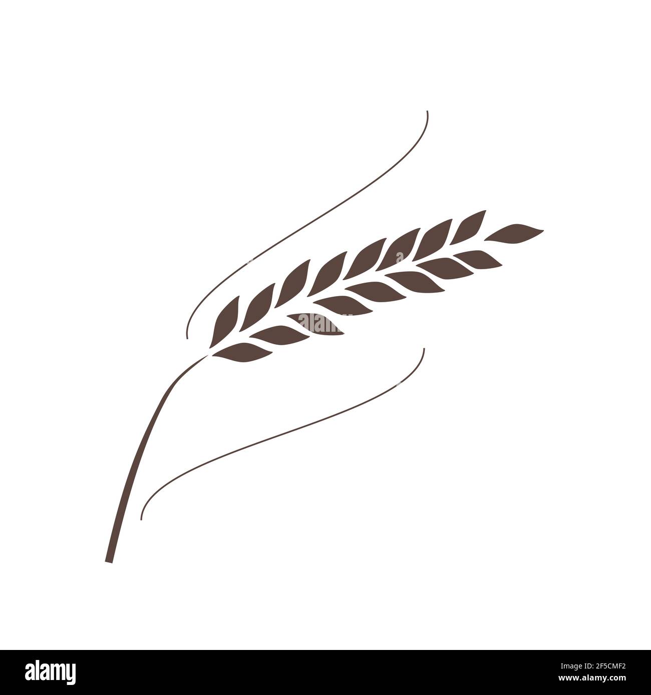 Agriculture wheat Logo Template vector icon Stock Vector Image & Art ...