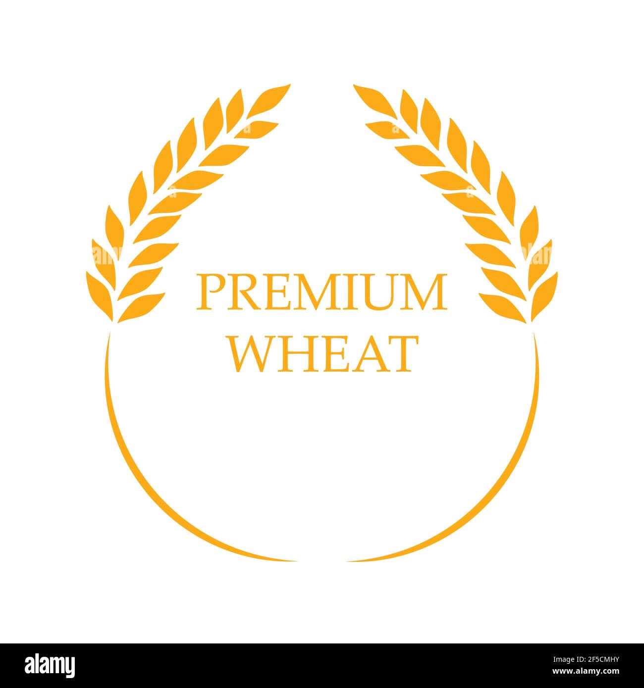 Agriculture Premium wheat Logo Template vector icon Stock Vector Image ...