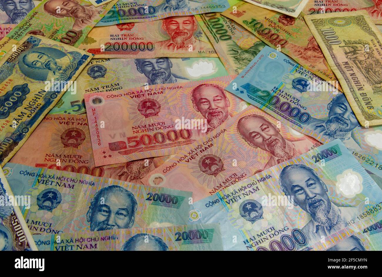 Vietnamese Dong Bank Notes Stock Photo - Alamy