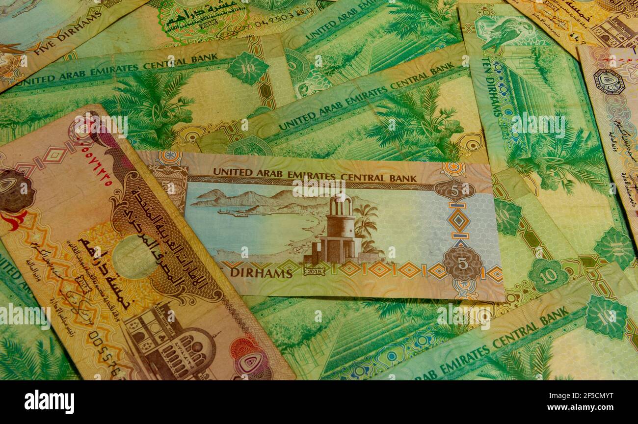 Dubai currency hi-res stock photography and images - Alamy