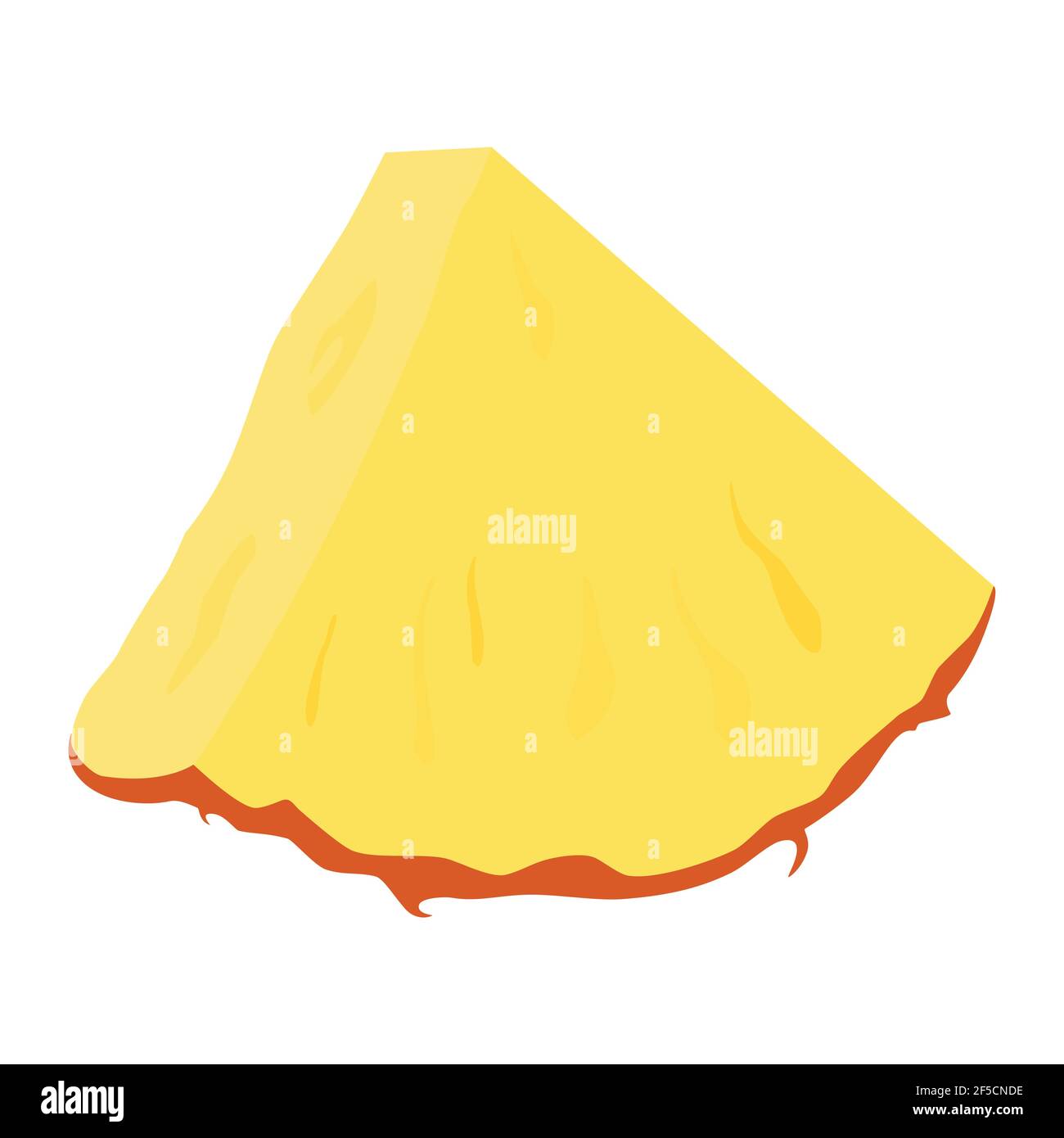 Slice pineapple cut on Stock Vector Images - Alamy