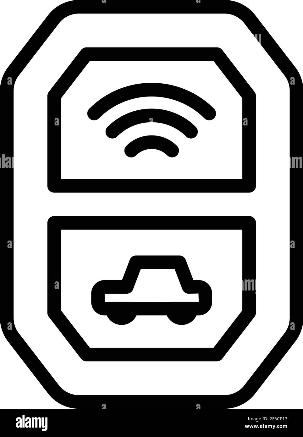 Auto keyless icon. Outline auto keyless vector icon for web design ...