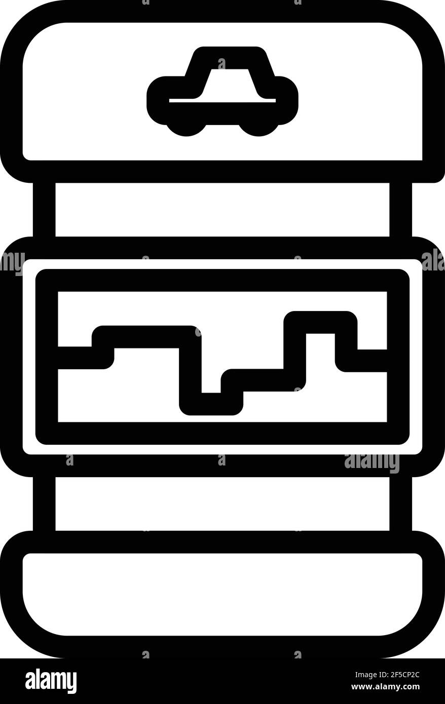 Car keyless icon. Outline car keyless vector icon for web design ...